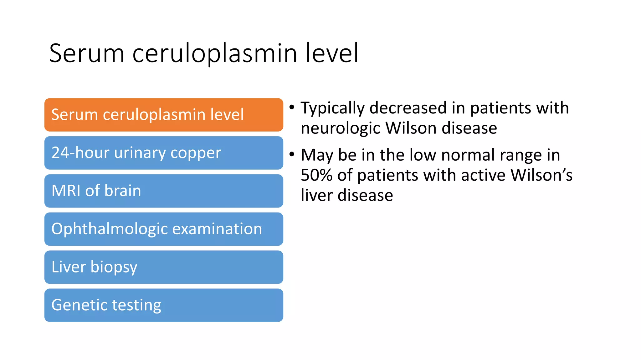 Wilson's disease (wilson) | PPTX