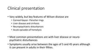 Wilson's disease (wilson) | PPTX