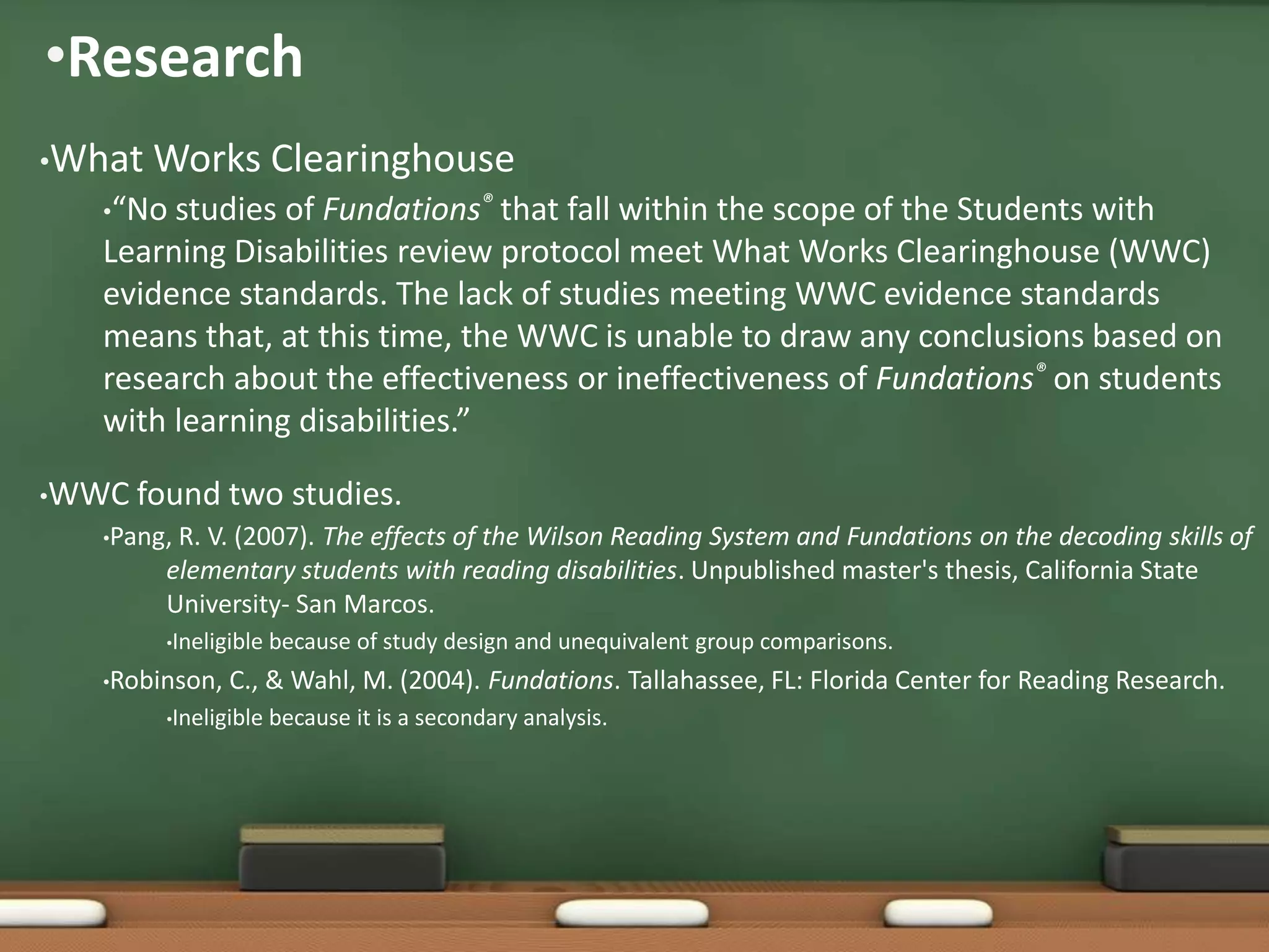 Wilson's Fundations. level 1 | POTX