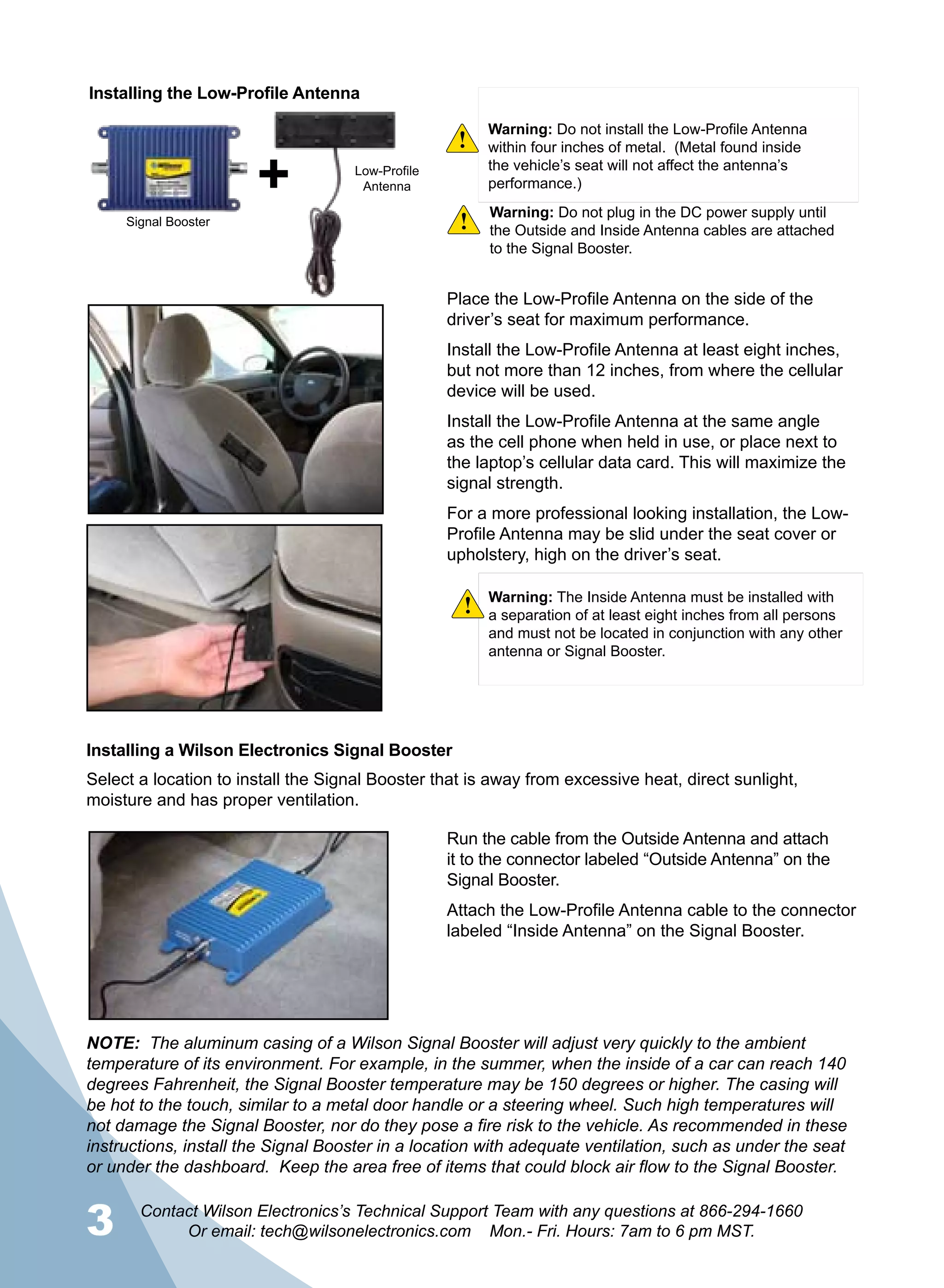 Wilson signal booster 802201 ig-dbmw-071312 | PDF