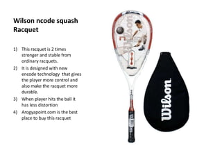 Wilson tennis racquet | PPT