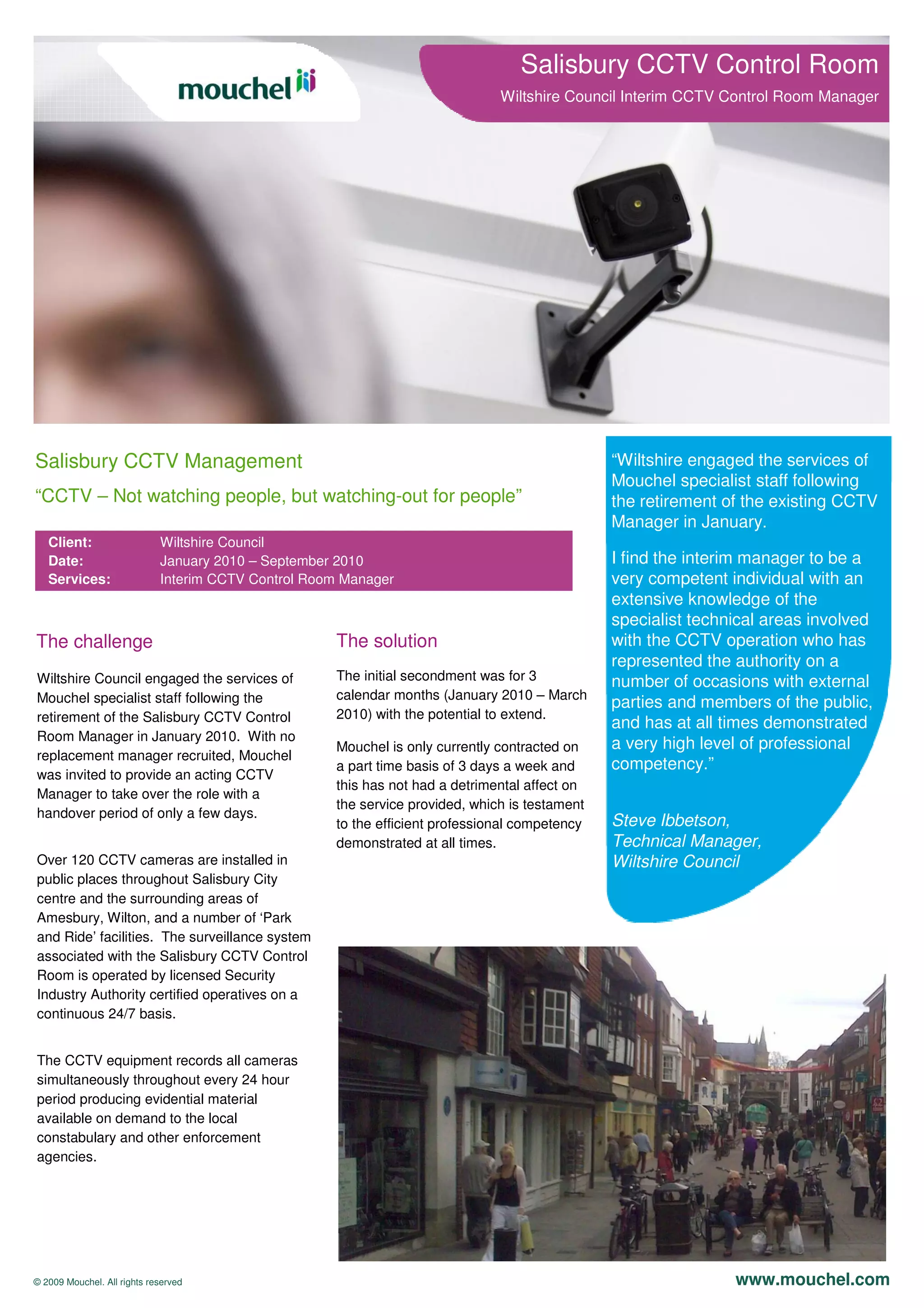 Wiltshire council interim cctv control room manager | PDF