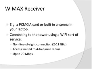 WiMAX presentation v2 | PPT