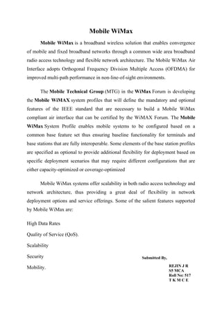 Wimax | DOCX