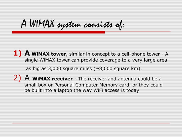 Wimax | PPT