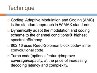 Wi max and military applications | PPTX