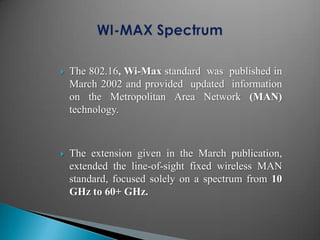 Wimax | PPT | Internet of Things | Internet