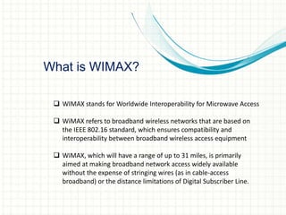 Wimax Technology | PPTX