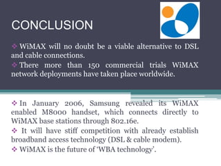 Presentation On "Wi-Max Technology" | PPTX