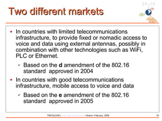 WiMax and non standard solutions | ODP