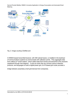 WiMAX: Innovative Application in Energy Consumption and Automated Smart ...