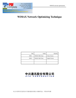 Wi max -network optimization | PDF