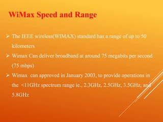 Wimax technology | PPTX
