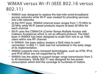 WiMAX (IEEE 802.16) | PPT