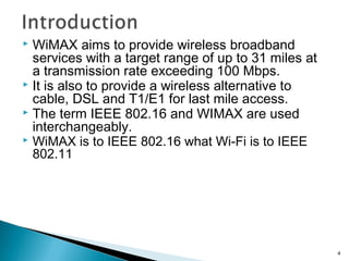 WiMAX (IEEE 802.16) | PPT