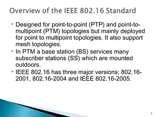 WiMAX (IEEE 802.16) | PPT
