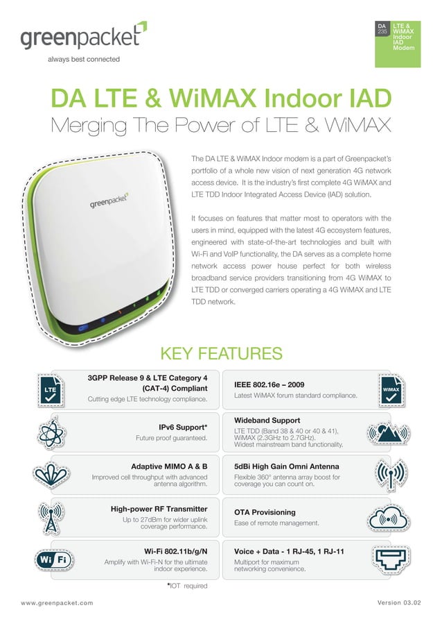 Wimax LTE Dual Mode Modem - LTE-TDD | PDF