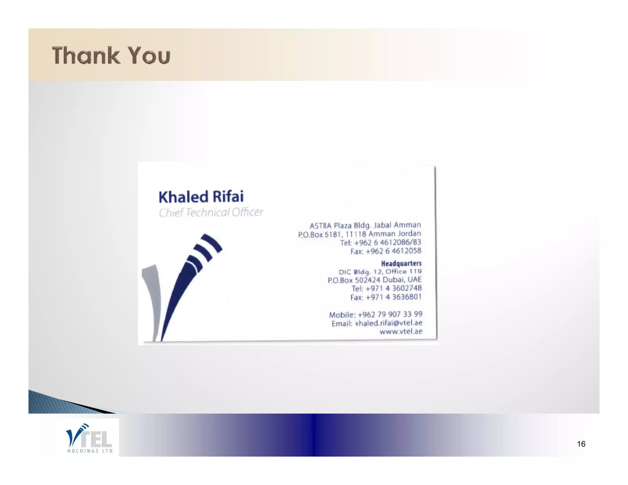 Wi Max Forum Presentation Khaled Rifai | PPT
