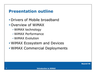 Wi Max Introduction V2 | PPT