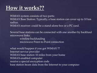 introduction to wimax | PPT