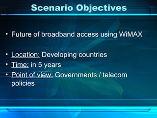 WiMax Scenario | PPT