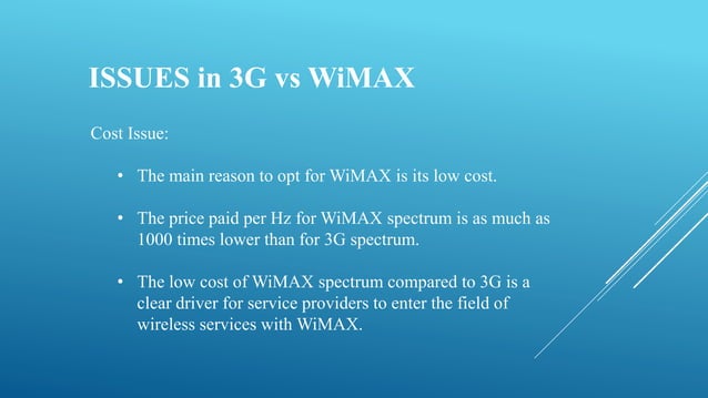 WiMAX Technology | PPTX