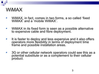 Wi max vs wifi | PPT