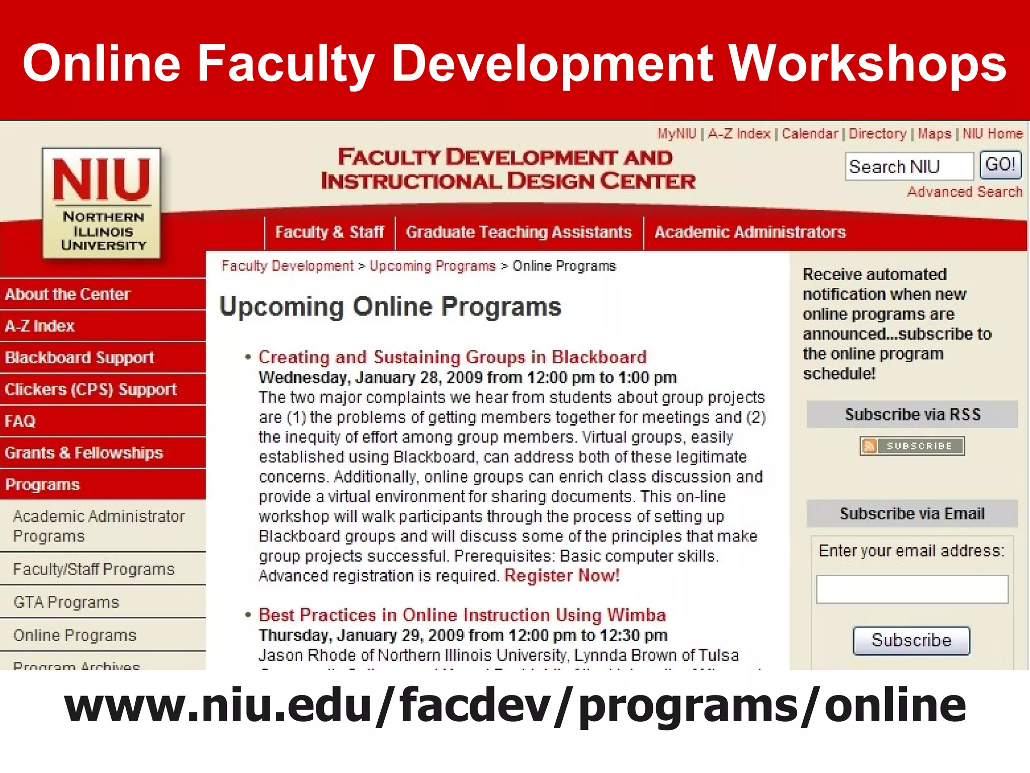 Wimba Classroom at NIU | PPT