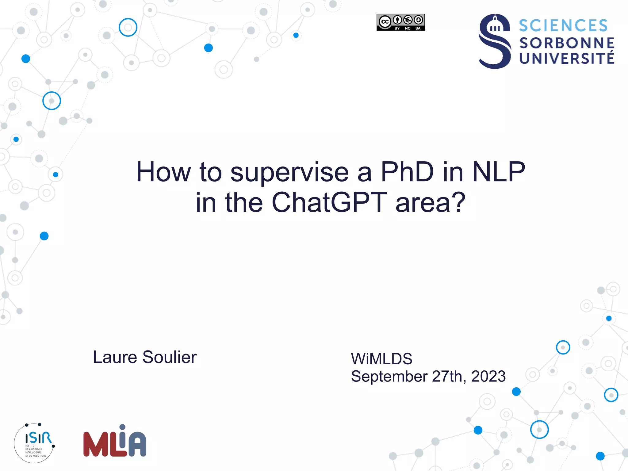 How to supervise a thesis in NLP in the ChatGPT era? By Laure Soulier | PDF