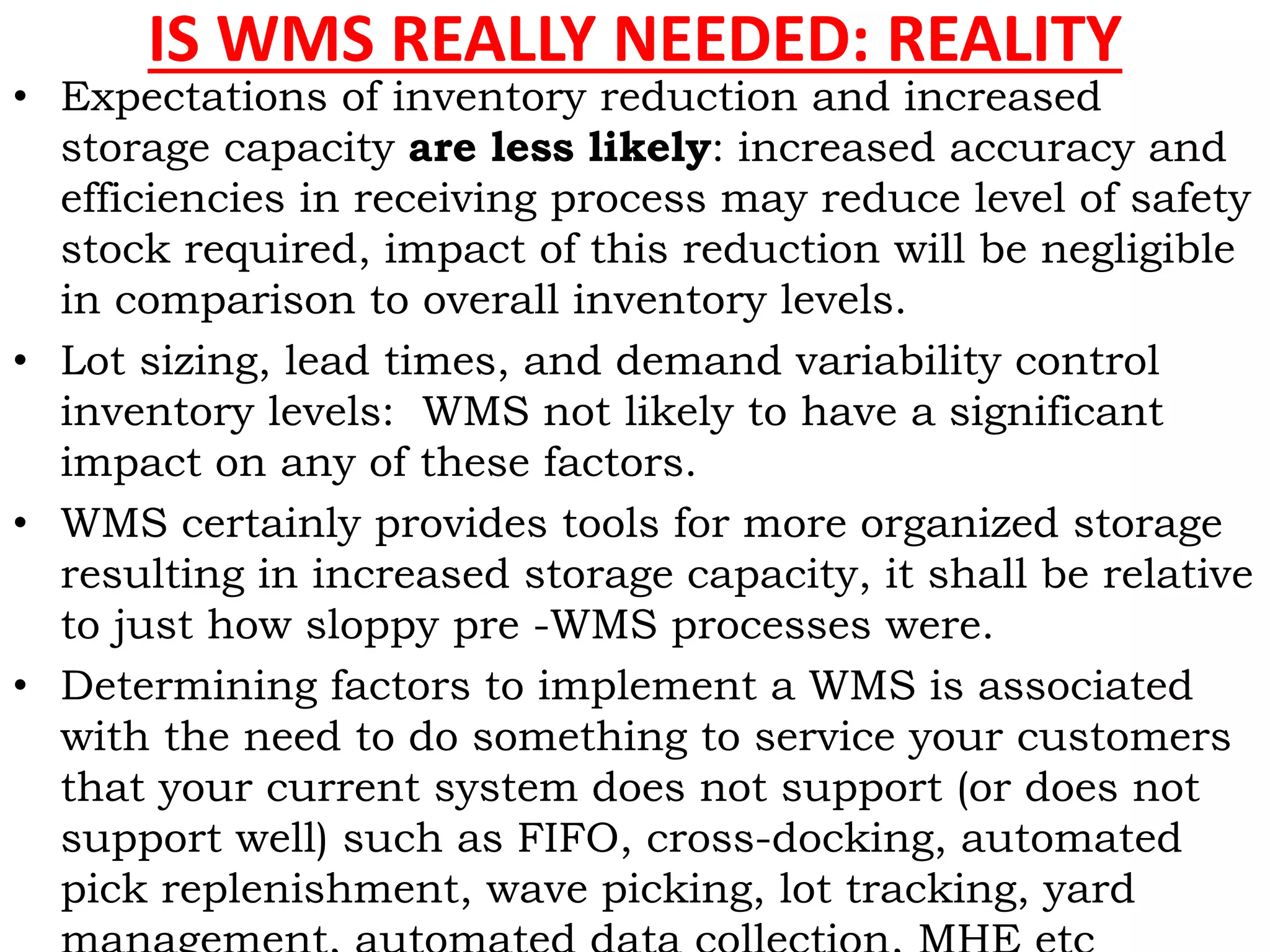 Warehouse Management System | PPTX
