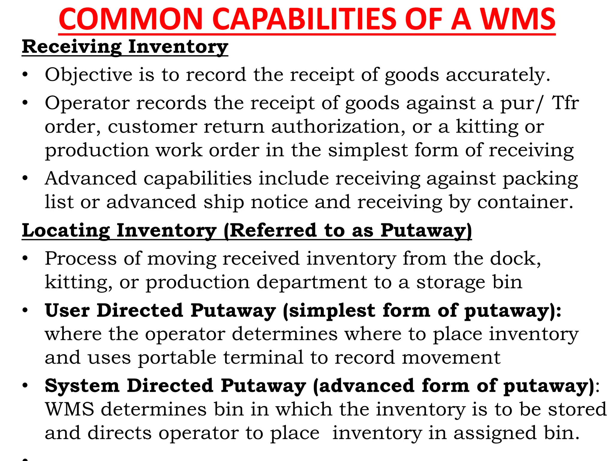 Warehouse Management System | PPTX