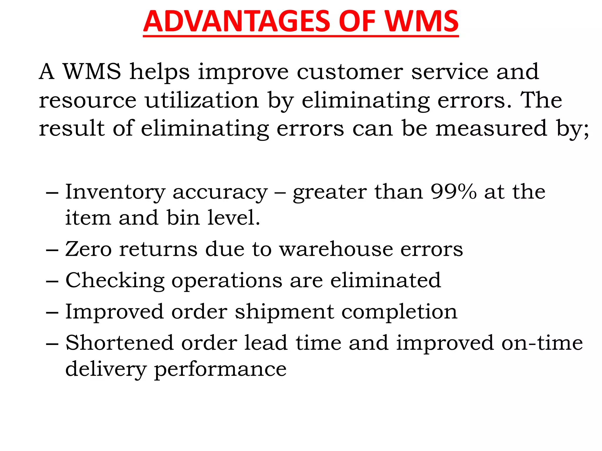 Warehouse Management System | PPTX