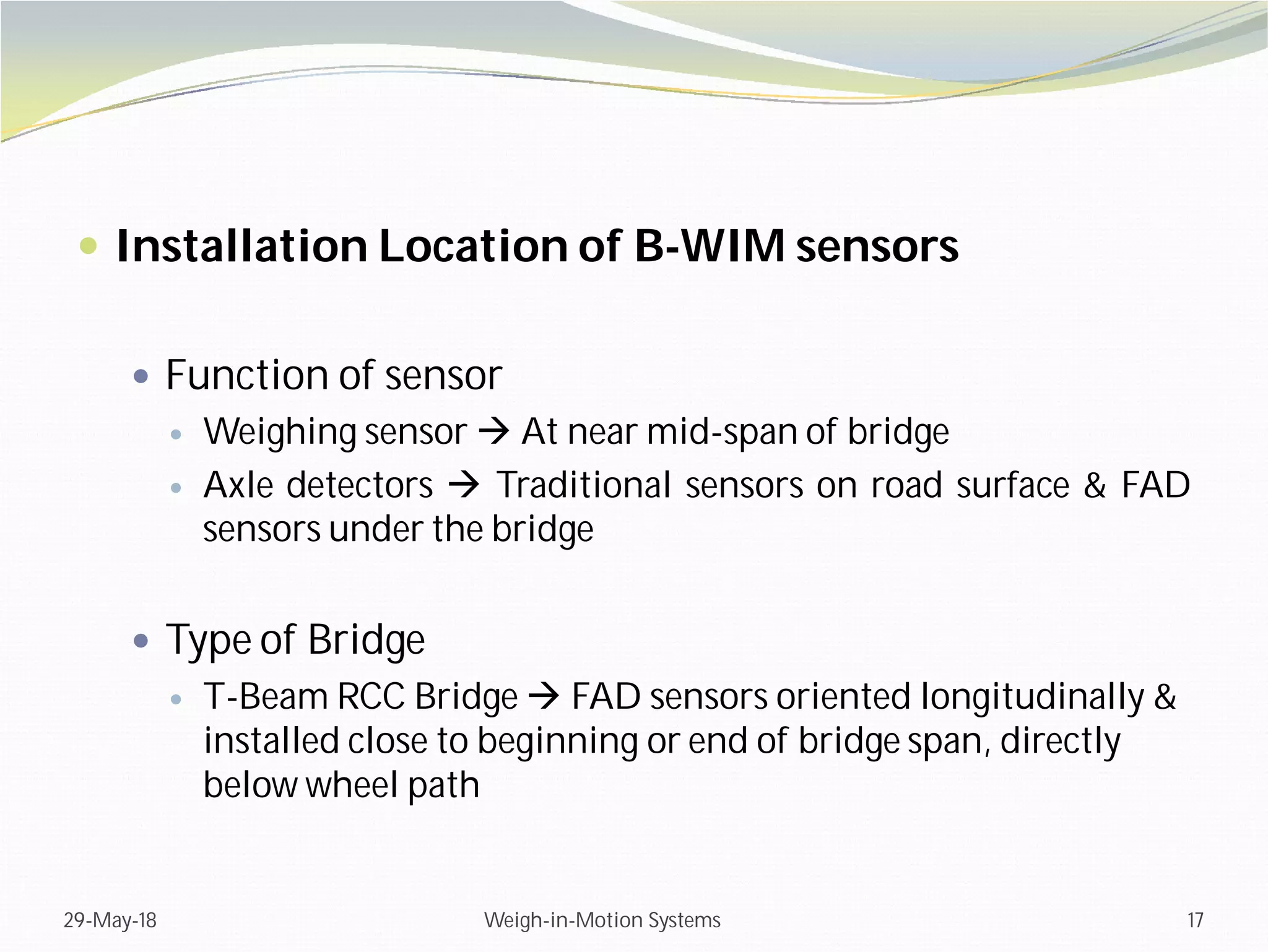 Weigh-in-Motion (WIM) Systems | PDF