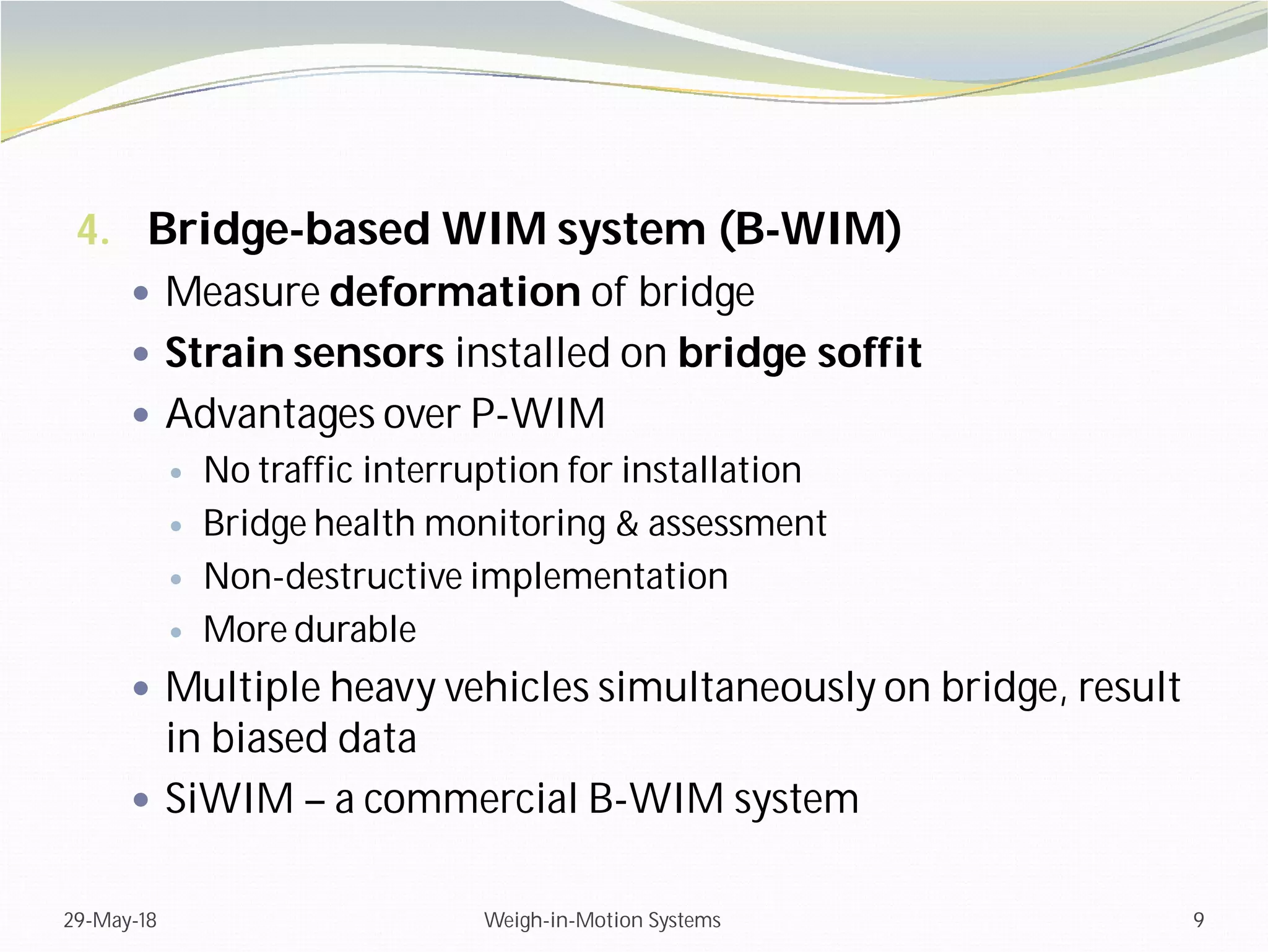 Weigh-in-Motion (WIM) Systems | PDF