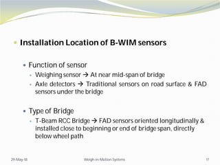 Weigh-in-Motion (WIM) Systems | PDF