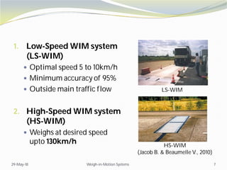 Weigh-in-Motion (WIM) Systems | PDF