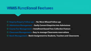 Wims feature details | PPT