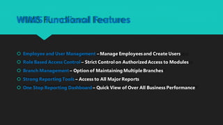 Wims feature details | PPT