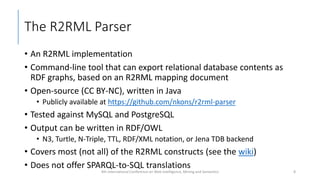 Incremental Export of Relational Database Contents into RDF Graphs | PPT