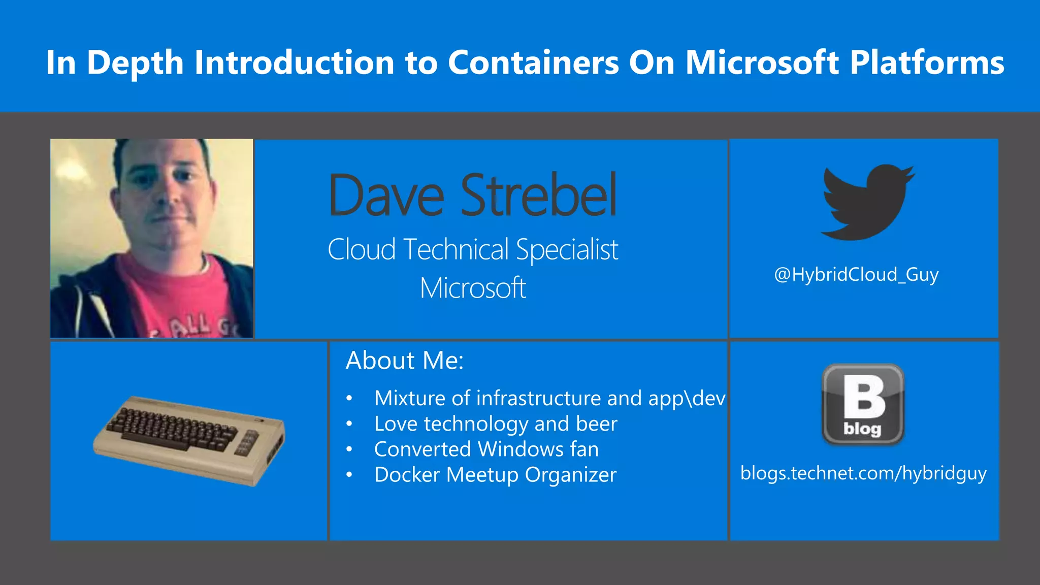 Introduction To Microsoft Windows Containers | PPTX