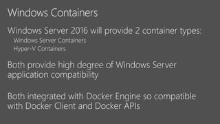 Introduction To Microsoft Windows Containers | PPTX