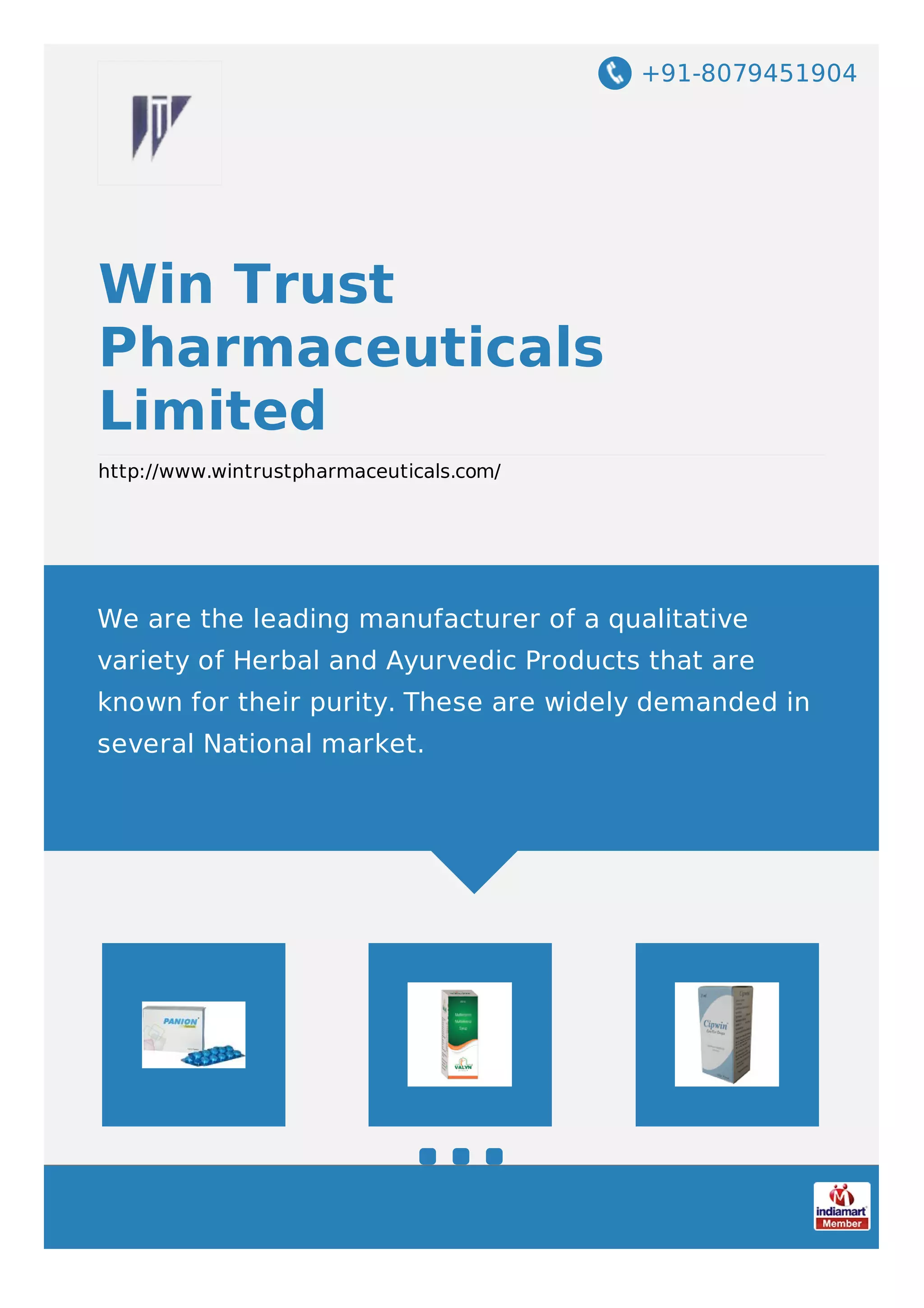 Win trust-pharmaceuticals-limited | PDF