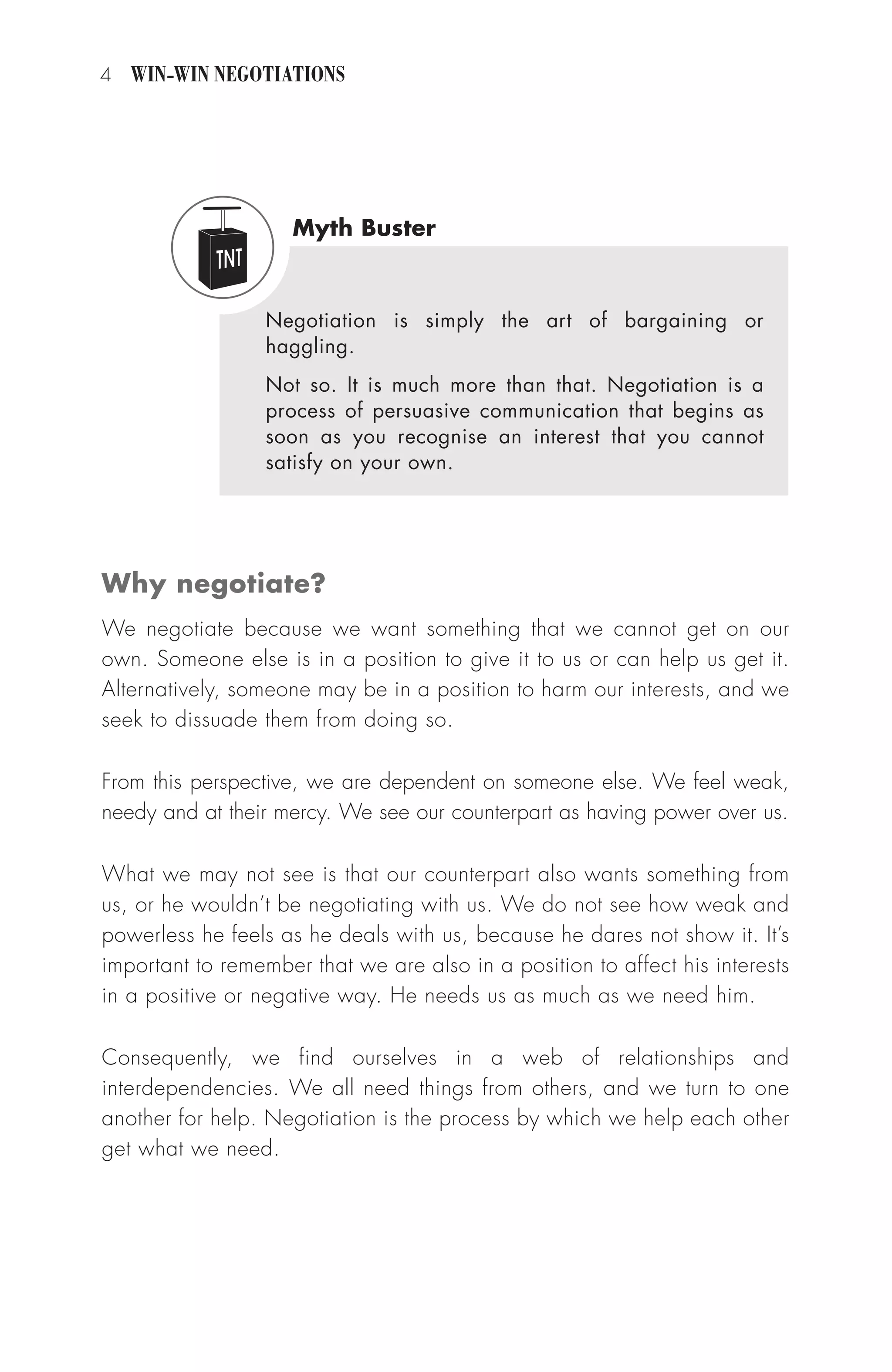 Win win negotiations training texbook | PDF