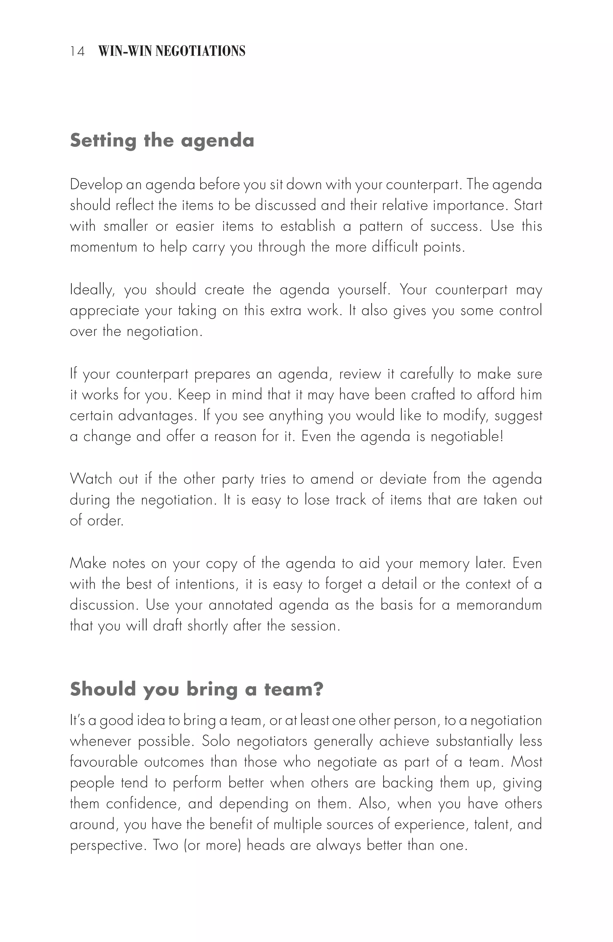 Win win negotiations training texbook | PDF