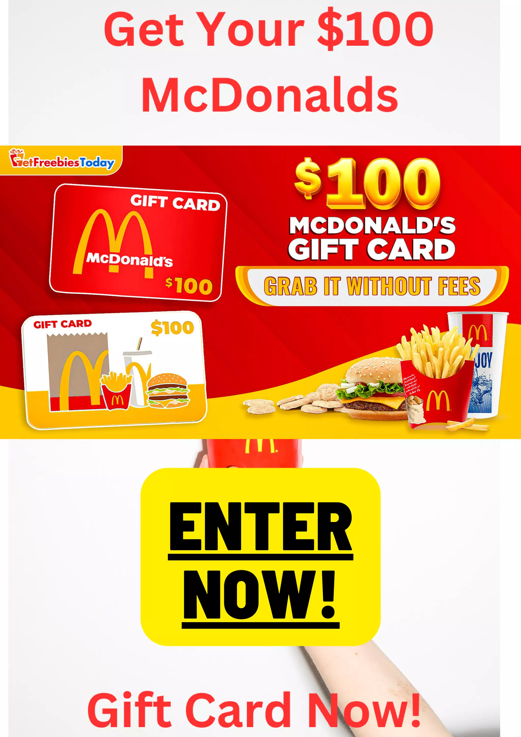 $100 McDonalds Gift Card! | PDF