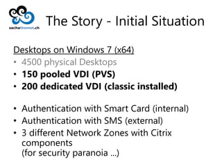 Windows 10 VDI Migration in real life - E2EVC Rome | PPTX