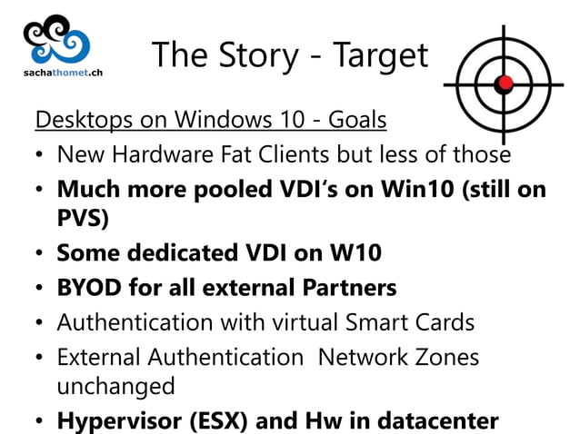 Windows 10 VDI Migration in real life - E2EVC Rome | PPT