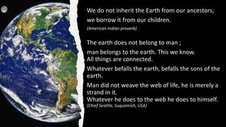 Win#18 (our) earth and thougths | PPT
