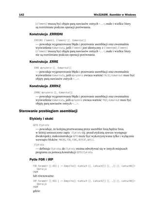 Win32ASM. Asembler w Windows | PDF | Programming Languages | Computing