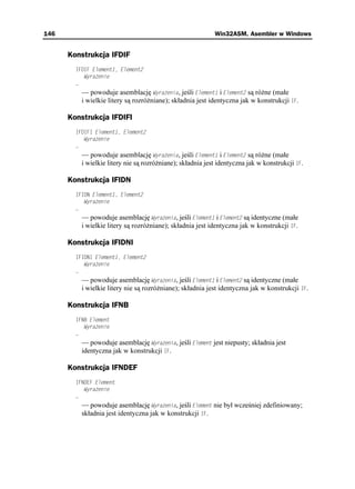 Win32ASM. Asembler w Windows | PDF | Programming Languages | Computing